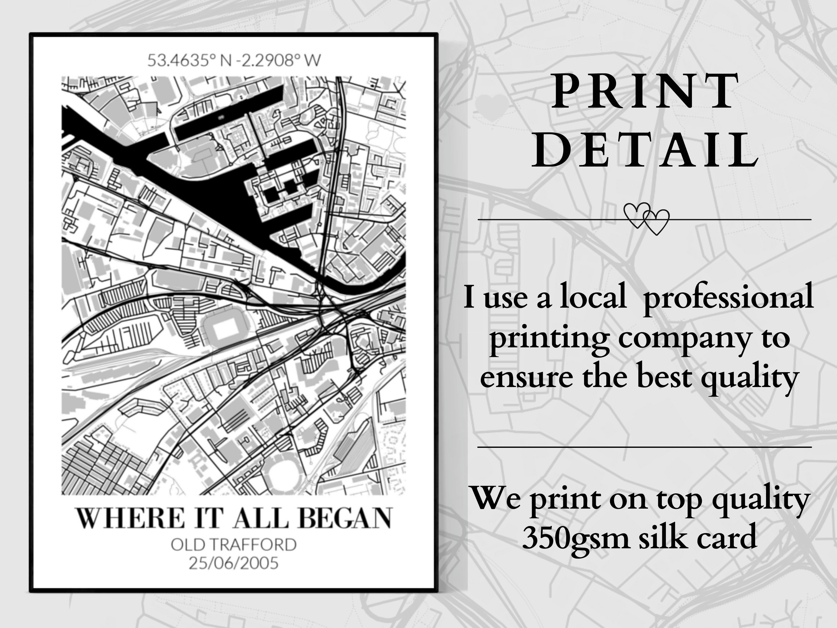 Where We Met Map | Where It All Began Map | First Date Location Map ...