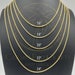 Square Wheat Chain Men Women Diamond Cut Necklace 1.75-4.5mm 1624 10K ...