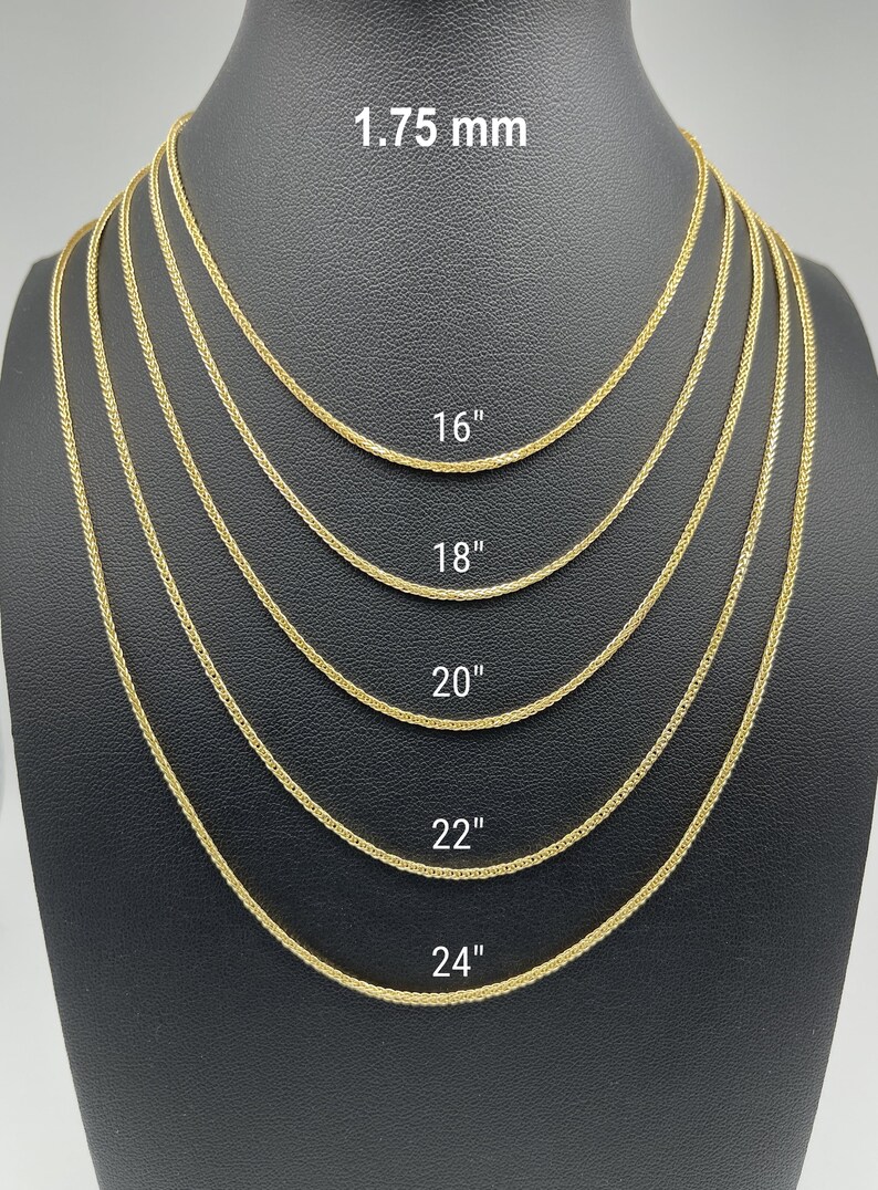 Square Wheat Chain Men Women Diamond Cut Necklace 1.75-4.5mm - Etsy