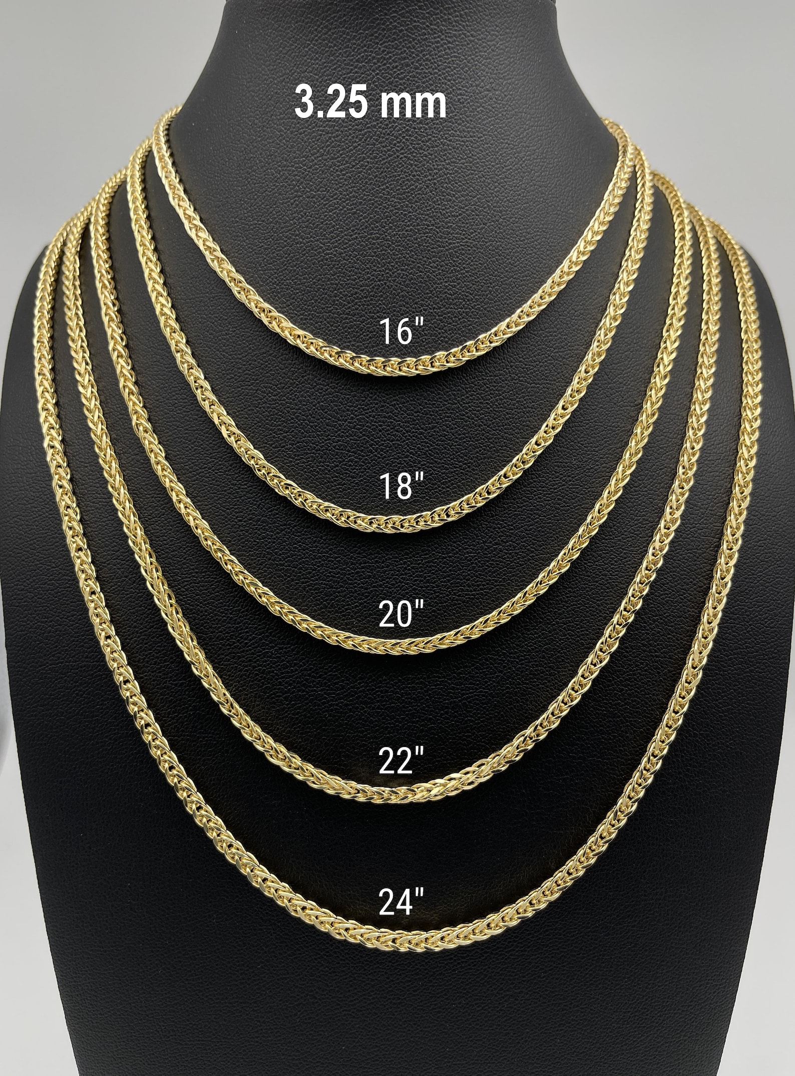 Square Wheat Chain Men Women Diamond Cut Necklace 1.75-4.5mm - Etsy