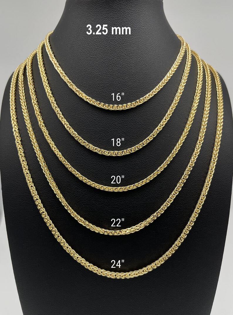 Square Wheat Chain Men Women Diamond Cut Necklace 1.75-3.9mm - Etsy