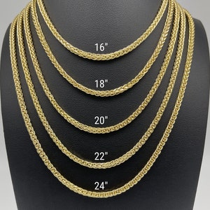 Square Wheat Chain Men Women Diamond Cut Necklace 1.75-3.9mm - Etsy