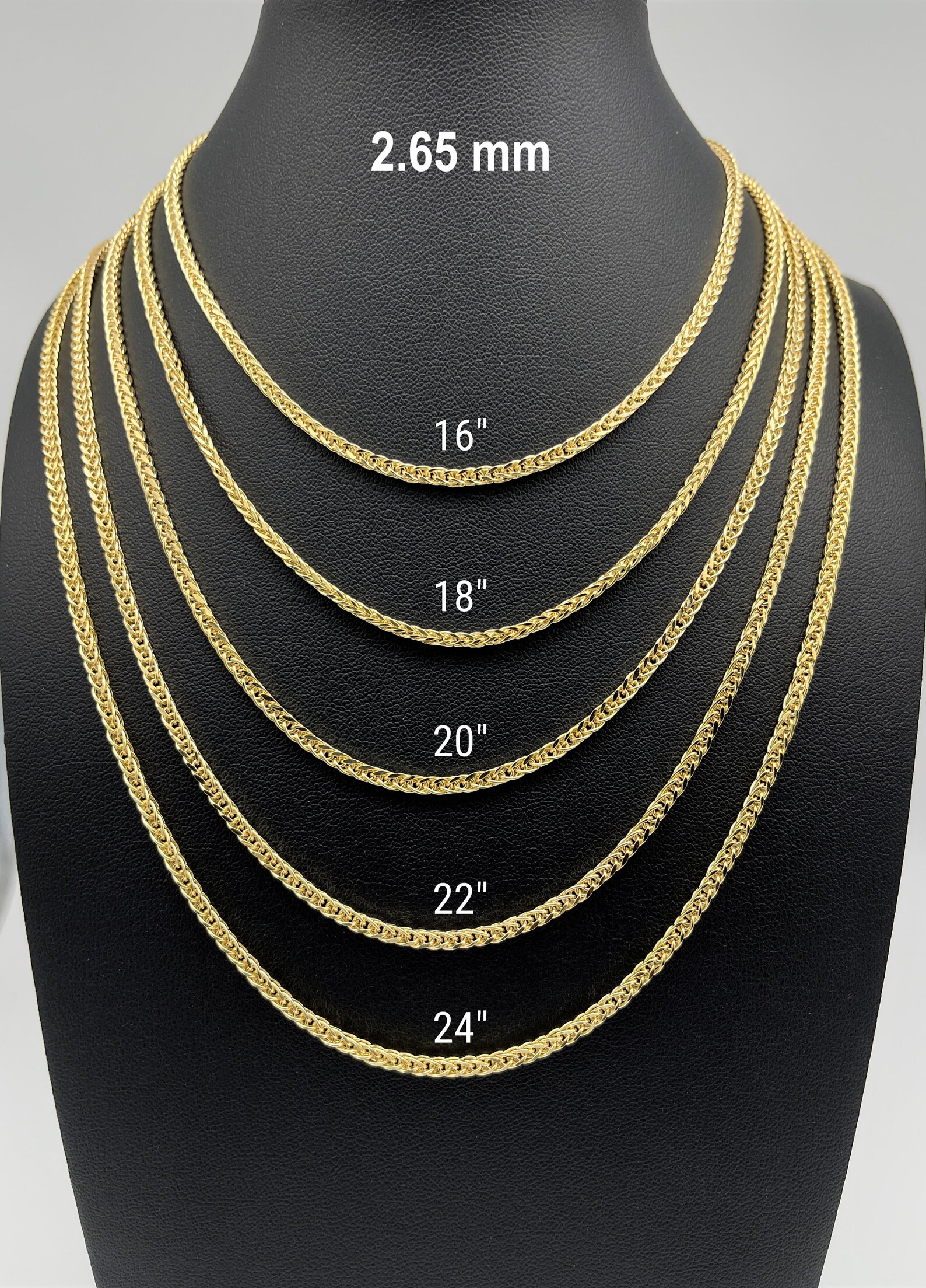 Square Wheat Chain Men Women Diamond Cut Necklace 1.75-4.5mm - Etsy