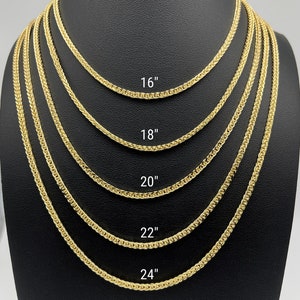 Square Wheat Chain Men Women Diamond Cut Necklace 1.75-3.9mm - Etsy