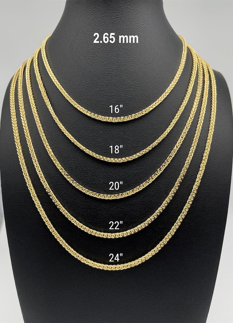 Square Wheat Chain Men Women Diamond Cut Necklace 1.75-3.9mm - Etsy