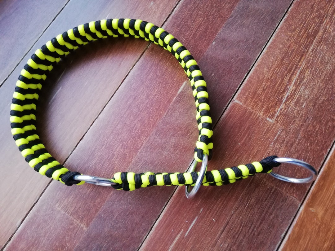 Sliding Dog Collar in Paracord Model 3 Waves Handmade - Etsy