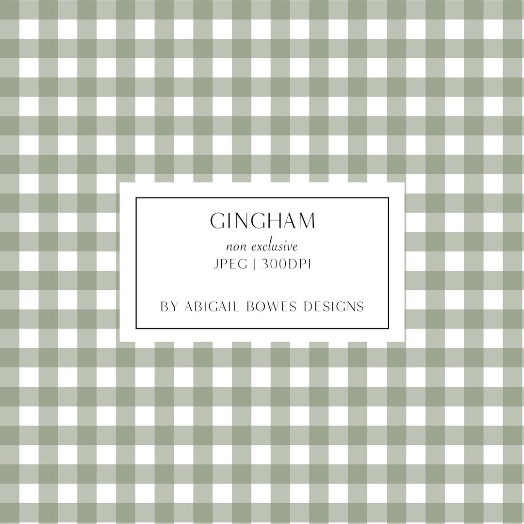 Gingham, Green, Check, Plaid, Seamless Pattern, Fabric Design ...