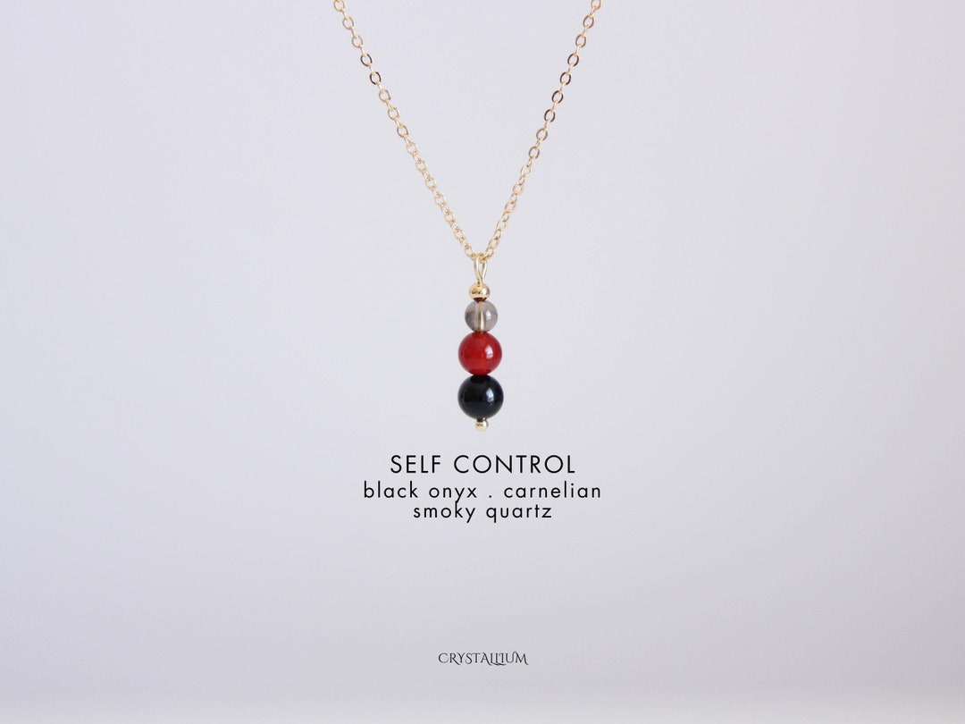 Self Control Crystal Necklace Healing Jewelry Stress Relief Emotional ...