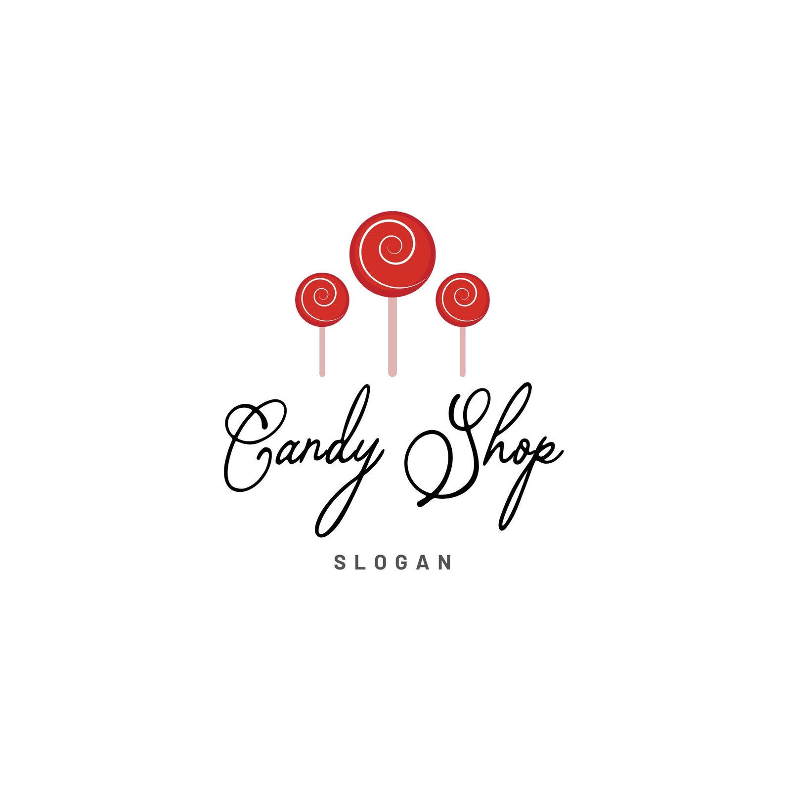 Lollipops logo design Candy logo Cafe logo Sweet logo Bonbons - Etsy.de