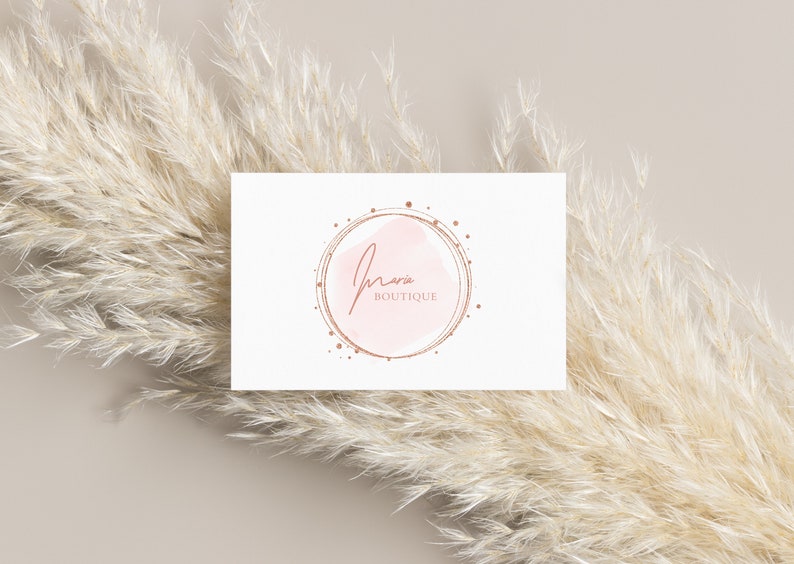 Circle Logo Design Lady Boss Logo Maker Boutique Logo DIY Logo - Etsy