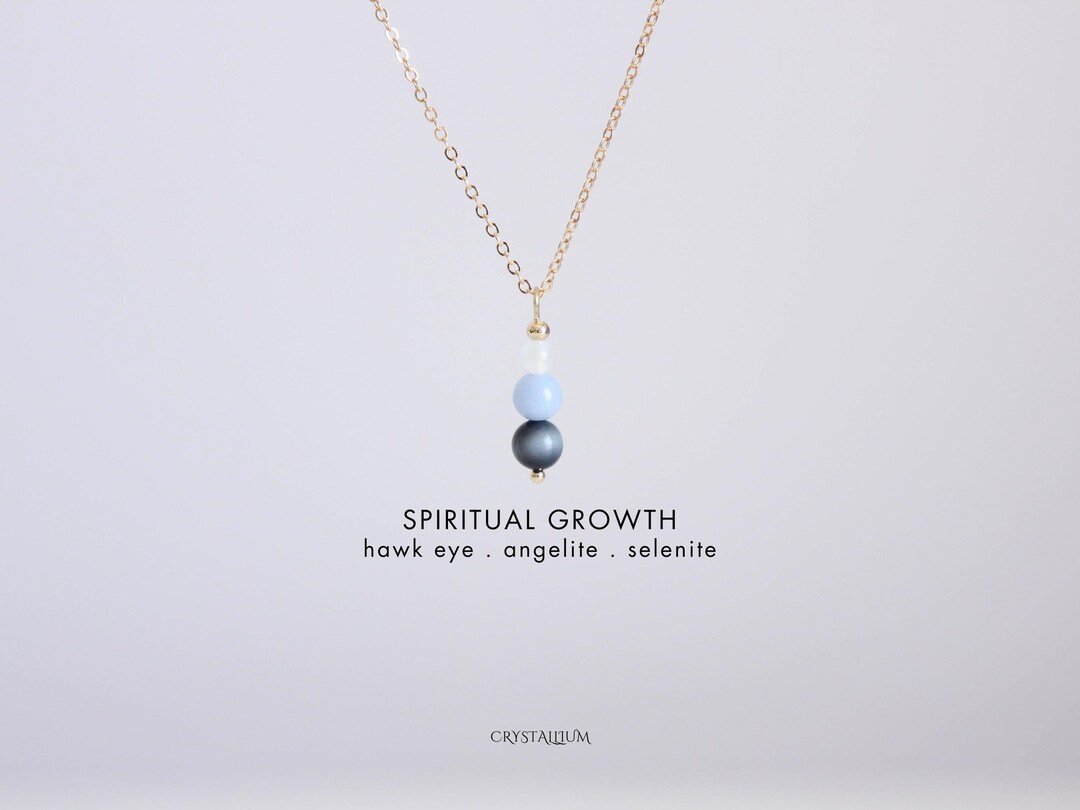 Spiritual Growth Crystal Necklace Handmade Healing Jewelry Meditation ...