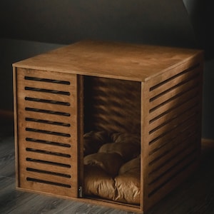 Lumio H Pet House, Modern Indoor Dog Crate, Dog Bed, Wooden Dog House ...