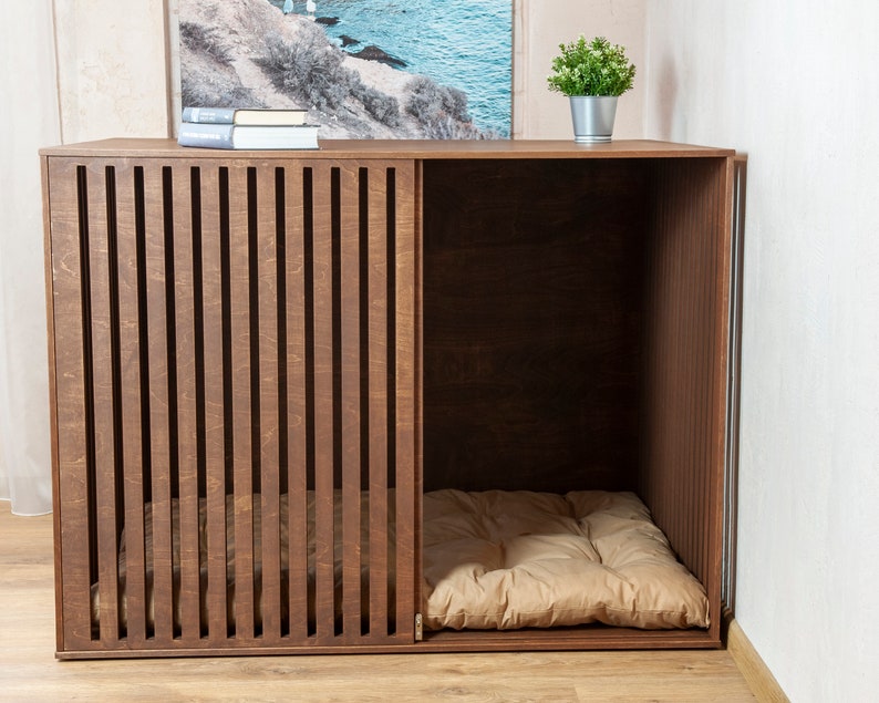 Lumio II XXL Pet House, Modern Dog House, Dog Bed, Wooden Pet House ...