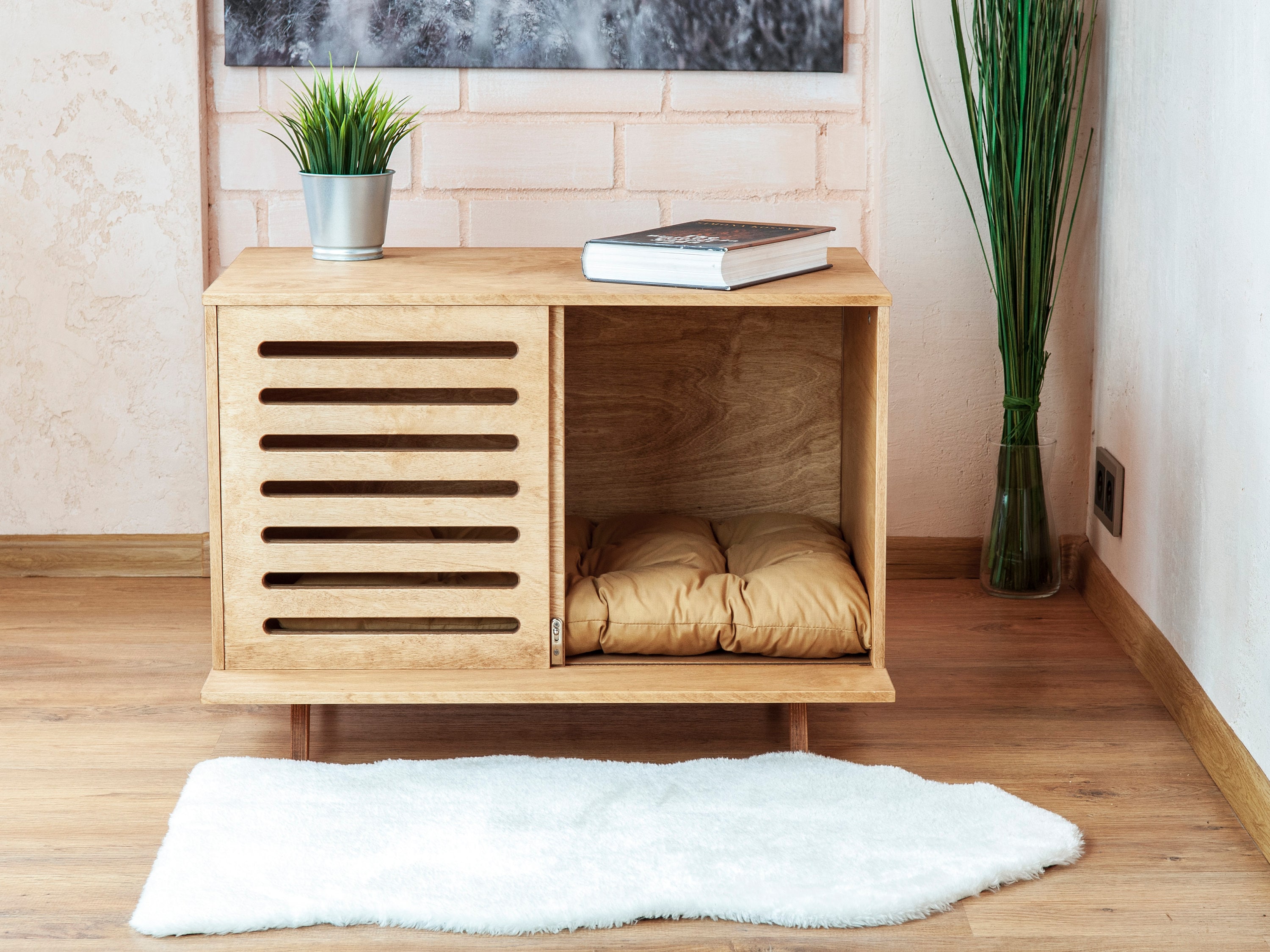 Bungalo H Dog House, Puppy Crate House, Modern Dog House, Dog Bed ...