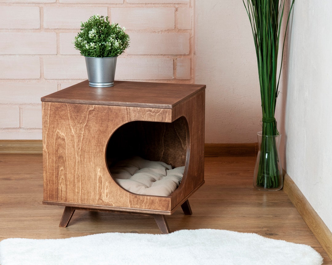 Lofte Pet House, Modern Cat House, Wood Cat House, Pet House, Pet ...