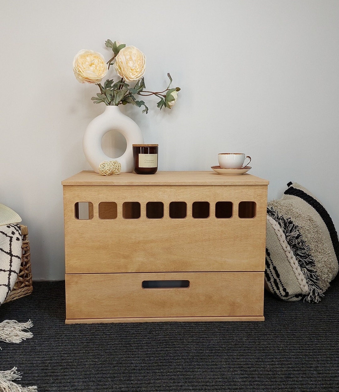 Modern Plywood Cat Toilet, Litter Box, Litter Box Cabinet, Modern Cat ...