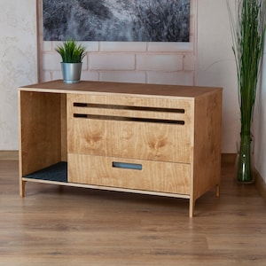 KOKAA H Cat Toilet, Modern Plywood Litter Box, Litter Box Cabinet ...