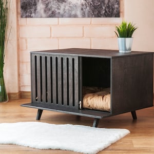 Bungalo Dog House, Puppy Crate House, Modern Dog House, Dog Bed, Wooden ...