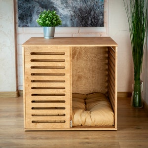 Lumio H Pet House, Modern Indoor Dog Crate, Dog Bed, Wooden Dog House ...
