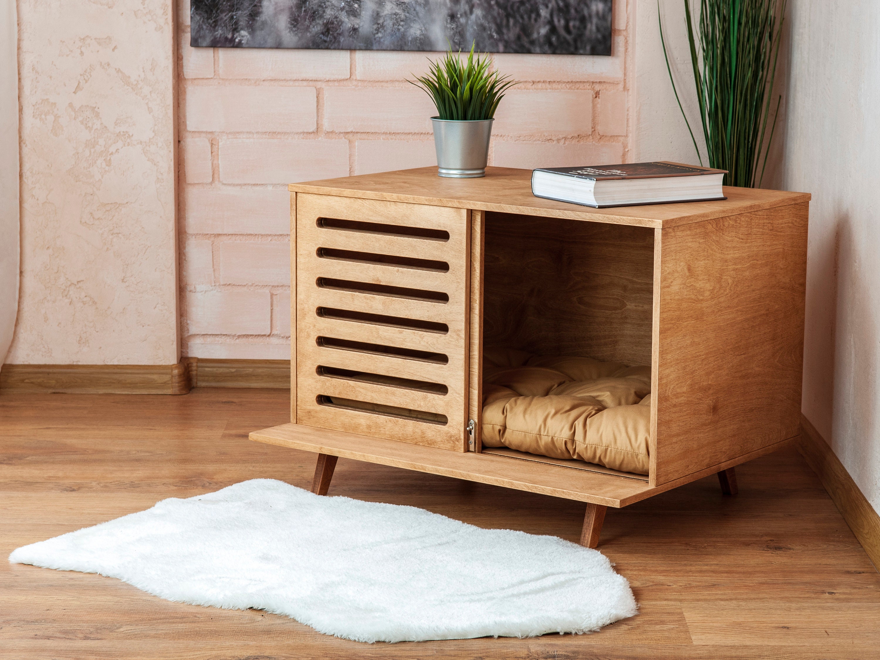Bungalo H Dog House, Puppy Crate House, Modern Dog House, Dog Bed ...