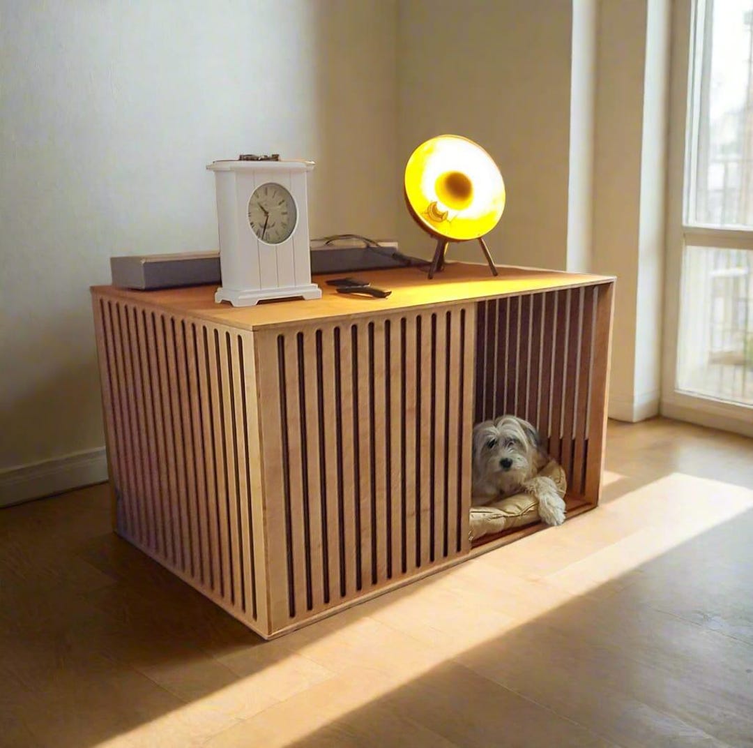 Lumio II XL Pet House, Modern Dog House, Dog Bed, Wooden Pet House ...