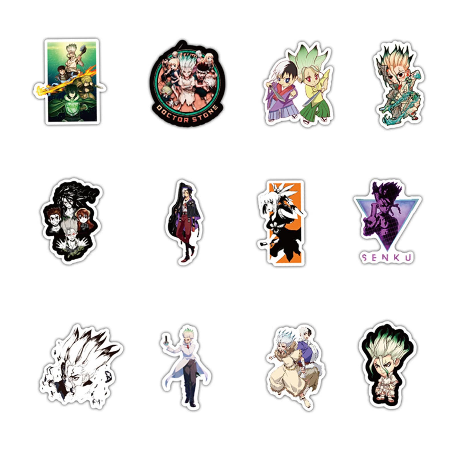 Dr Stone Anime Stickers Pack. | Etsy