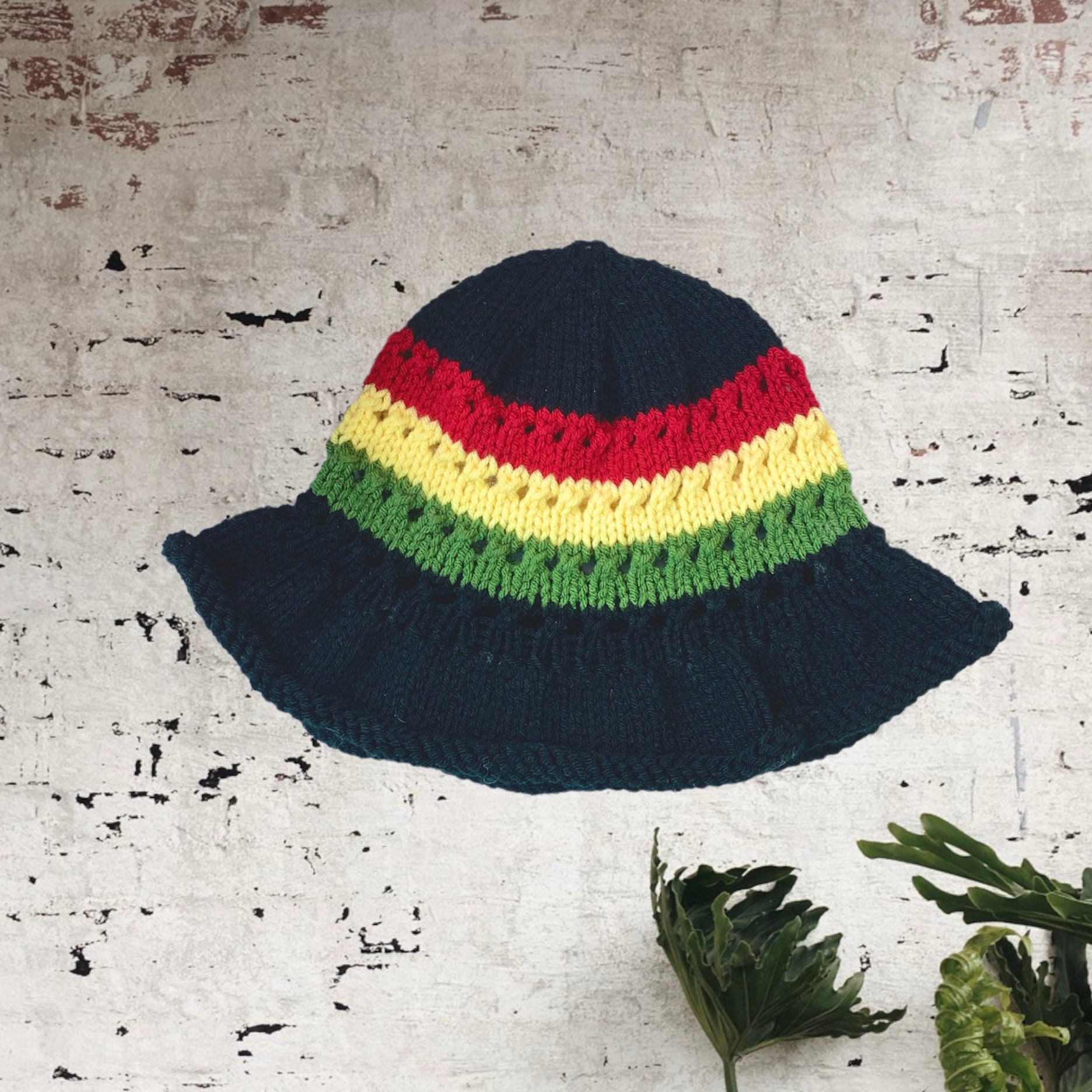 Rasta Bucket Hat Rasta Sun Hat Crochet Bucket Hat Hand - Etsy