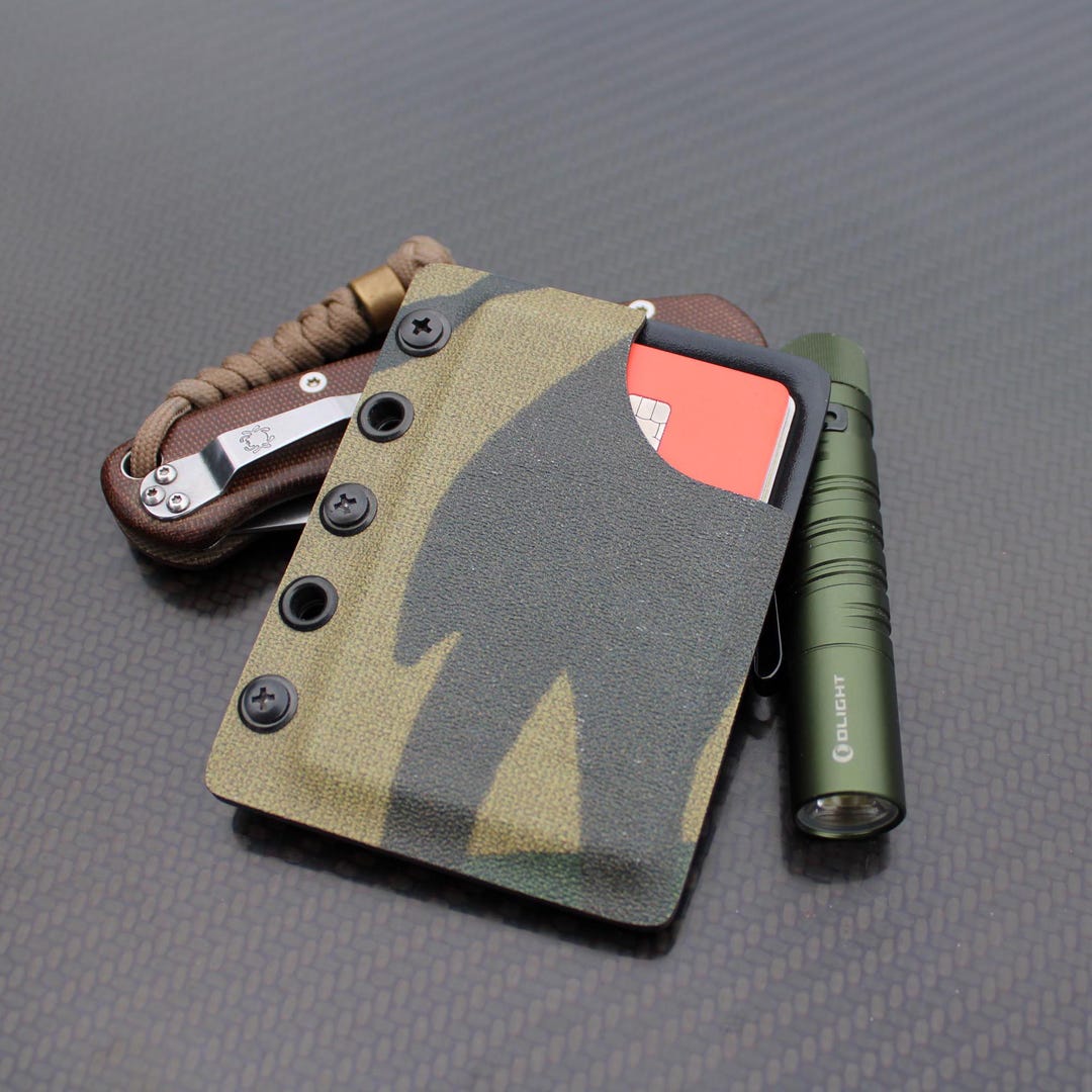 Kydex Armoured Wallet Textured DPM, Black and Brown Kydex - Etsy