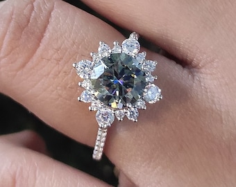 Grey Wedding Ring - Etsy