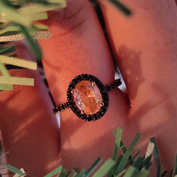 Peach Morganite Ring - Etsy
