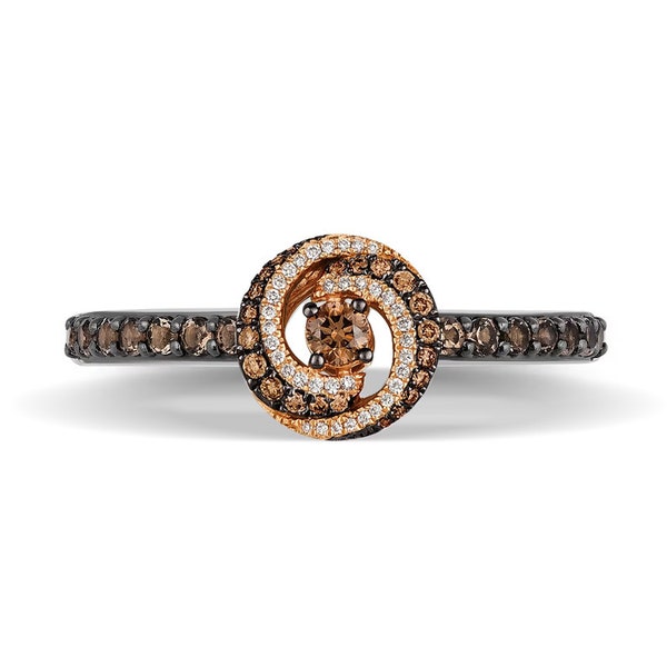 Brown Diamond Ring - Etsy
