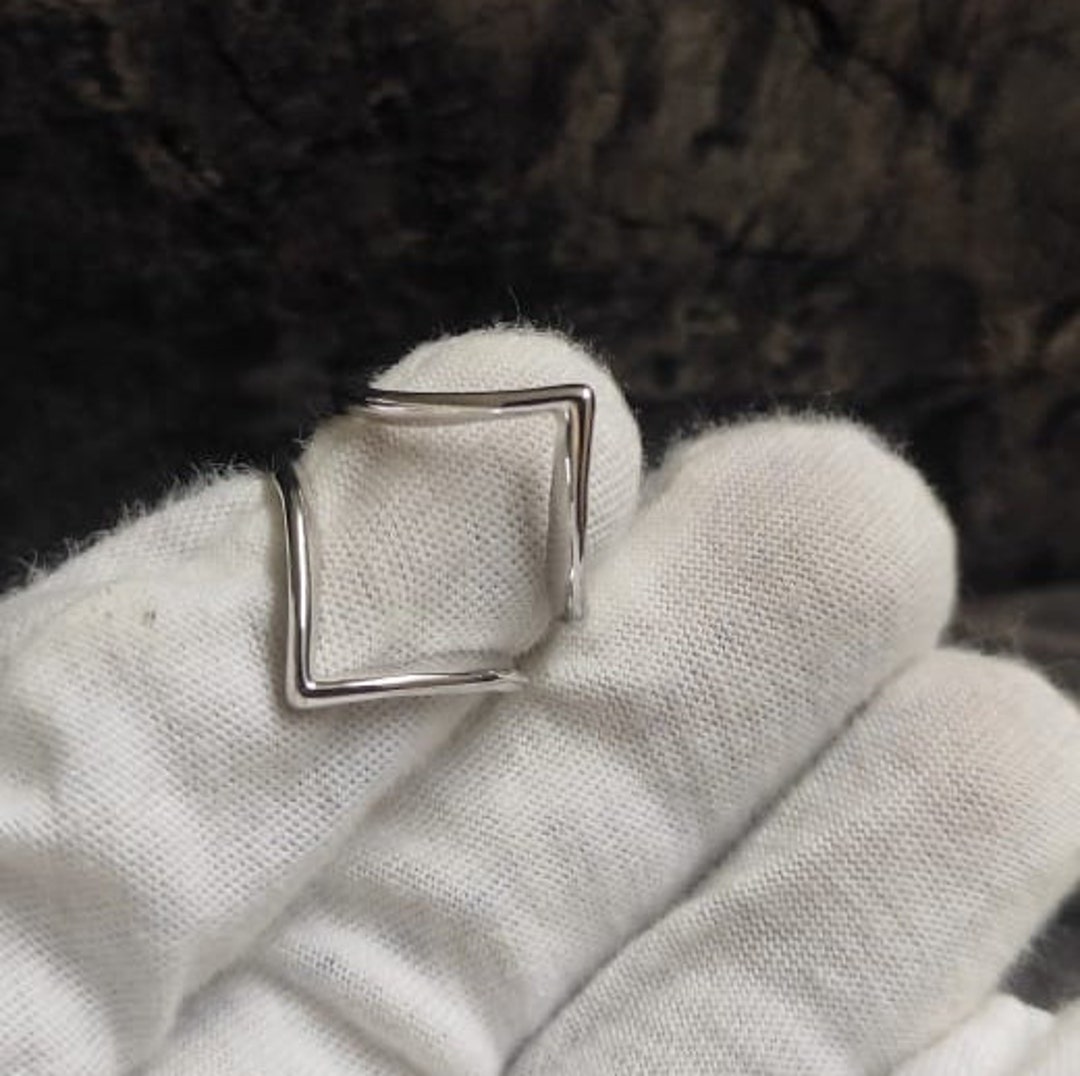 925 Sterling Silver Split Shank Plain Band Guard Wrap, Ring Jacket ...