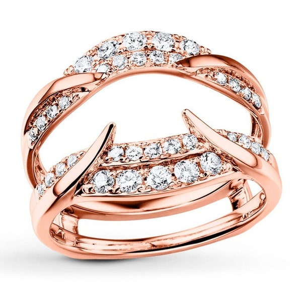 Enhancer Rose Wedding Ring - Etsy