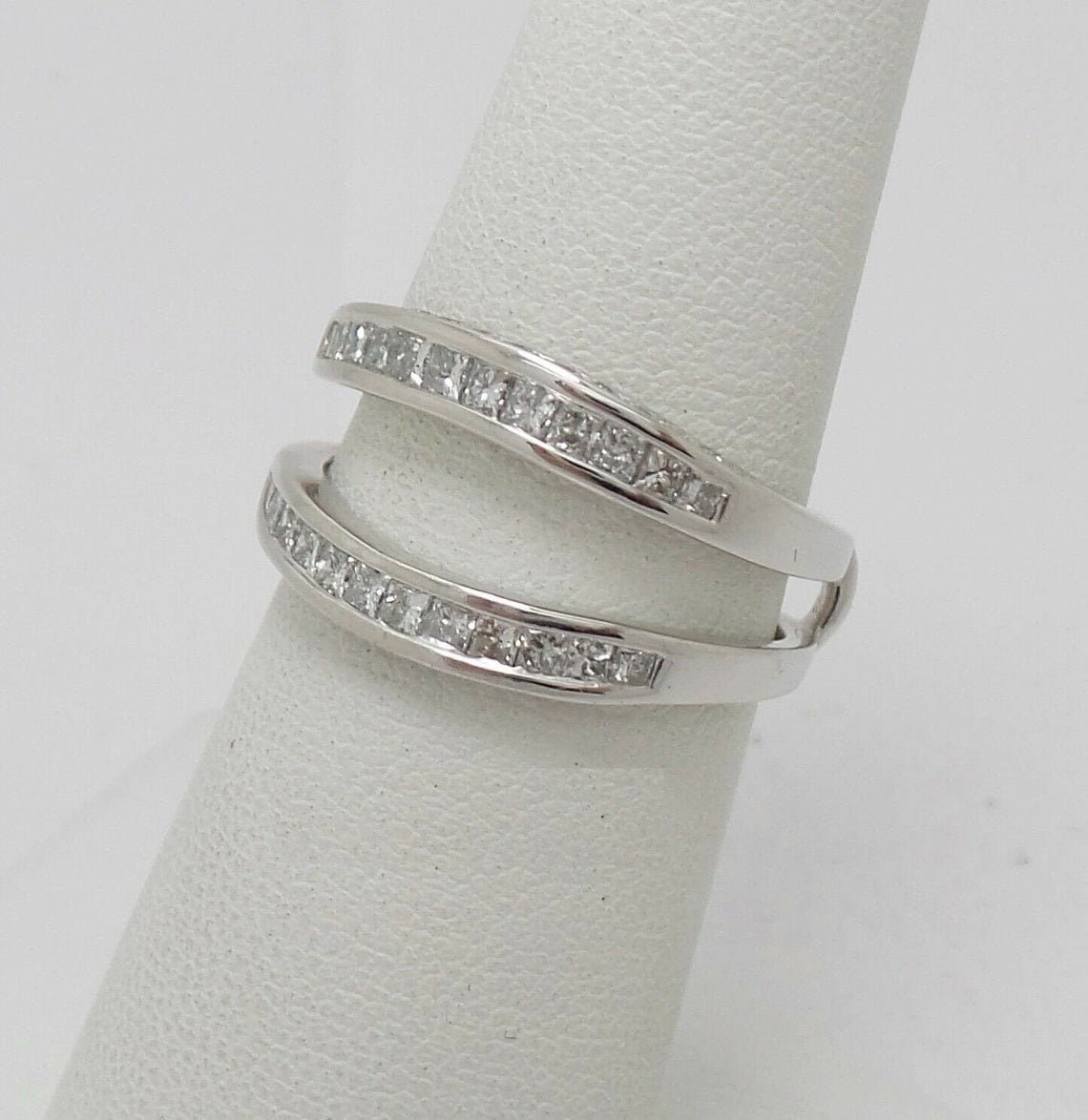 0.75 Ct Princess Cut Diamond Enhancer Guard Wrap Band Ring 14K - Etsy