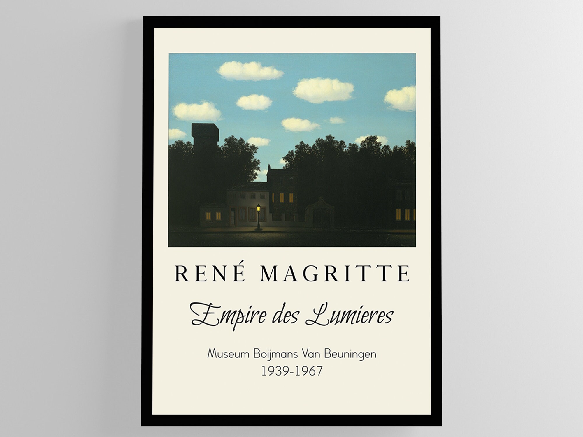 Ren\u00e9 Magritte High Quality Poster Print Exhibition Print Ren\u00e9 ...