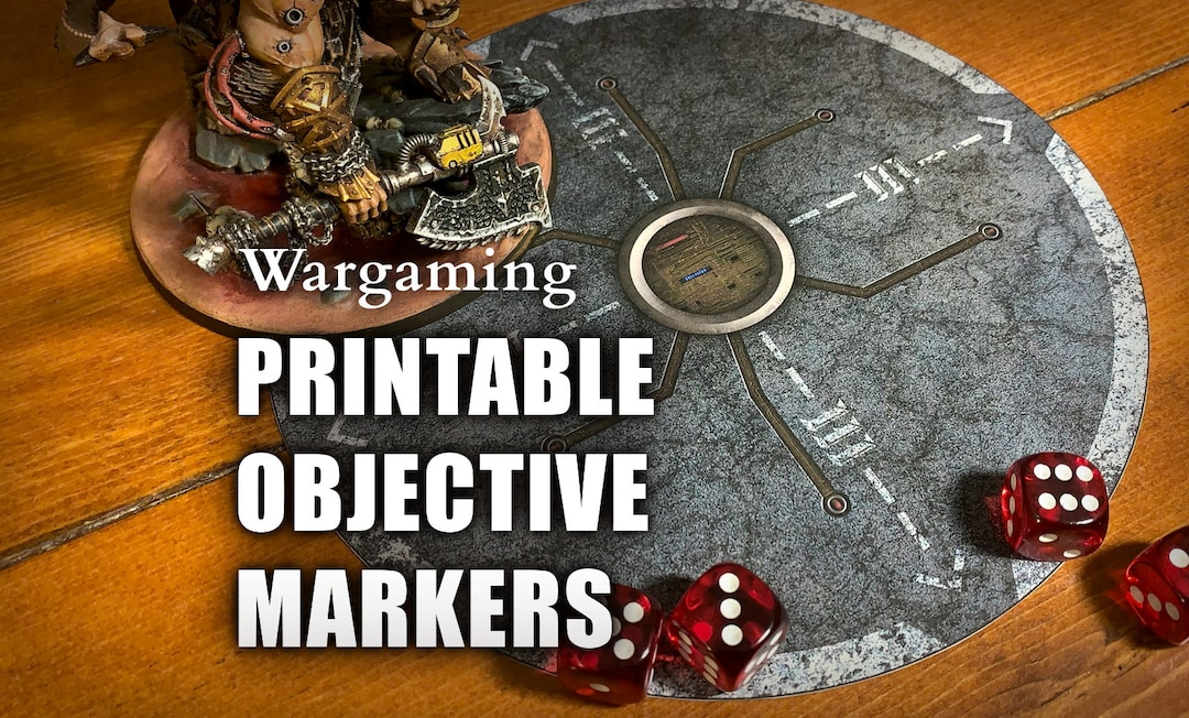 Printable Wargaming Objective Markers - Etsy