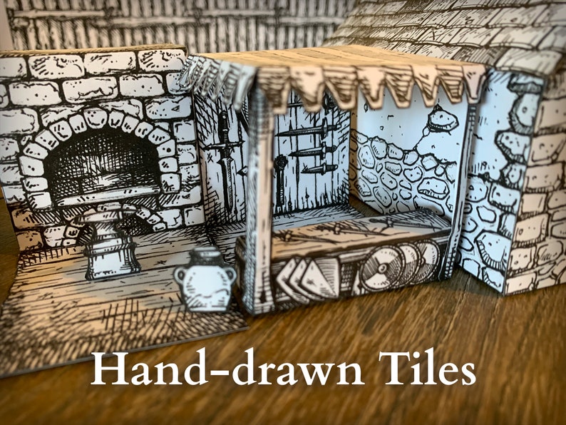 Printable Town Tiles for Tabletop Gaming - Etsy