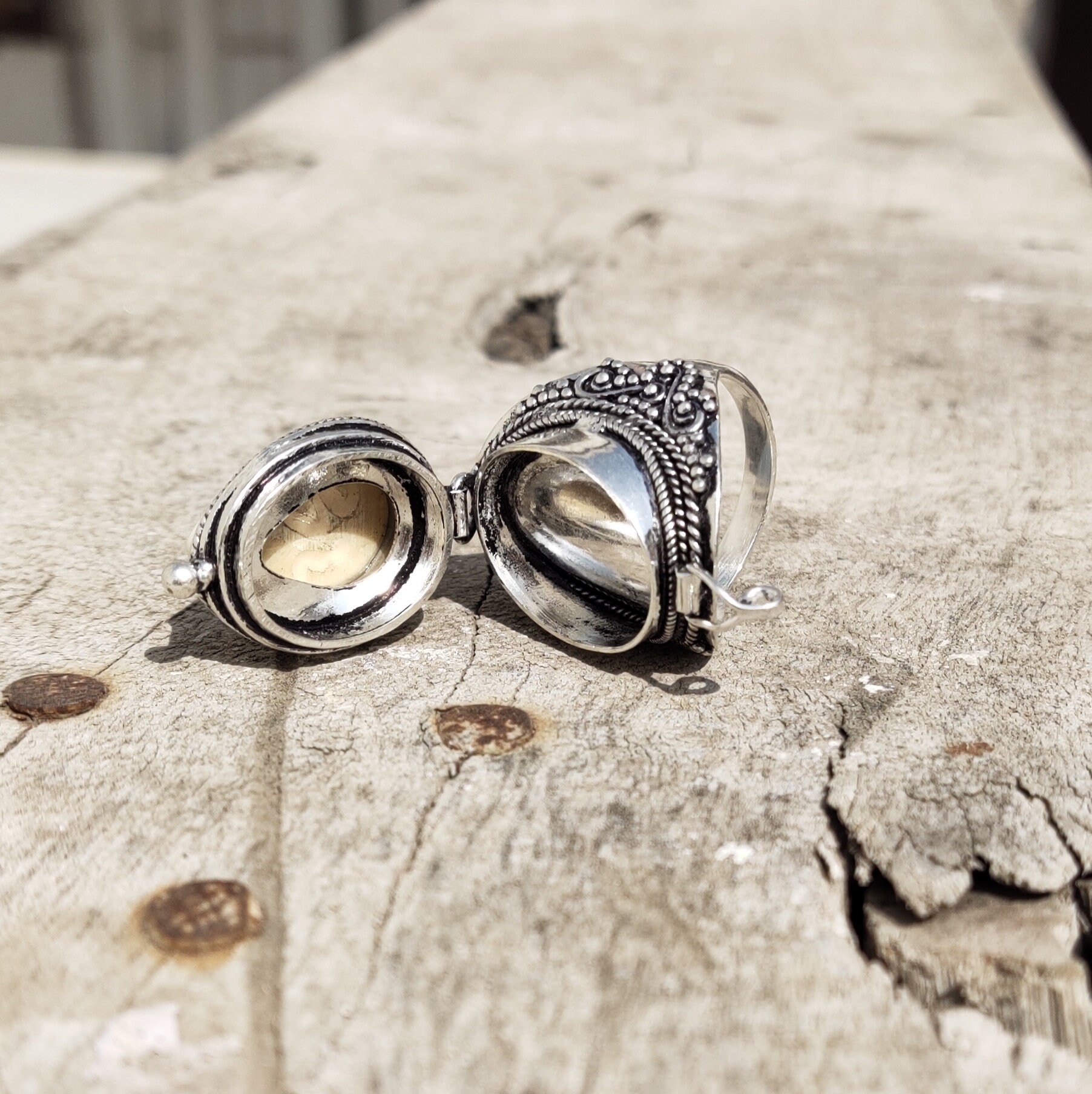 Nature Inspired Ring Moon Face Beautiful Stonepoison | Etsy