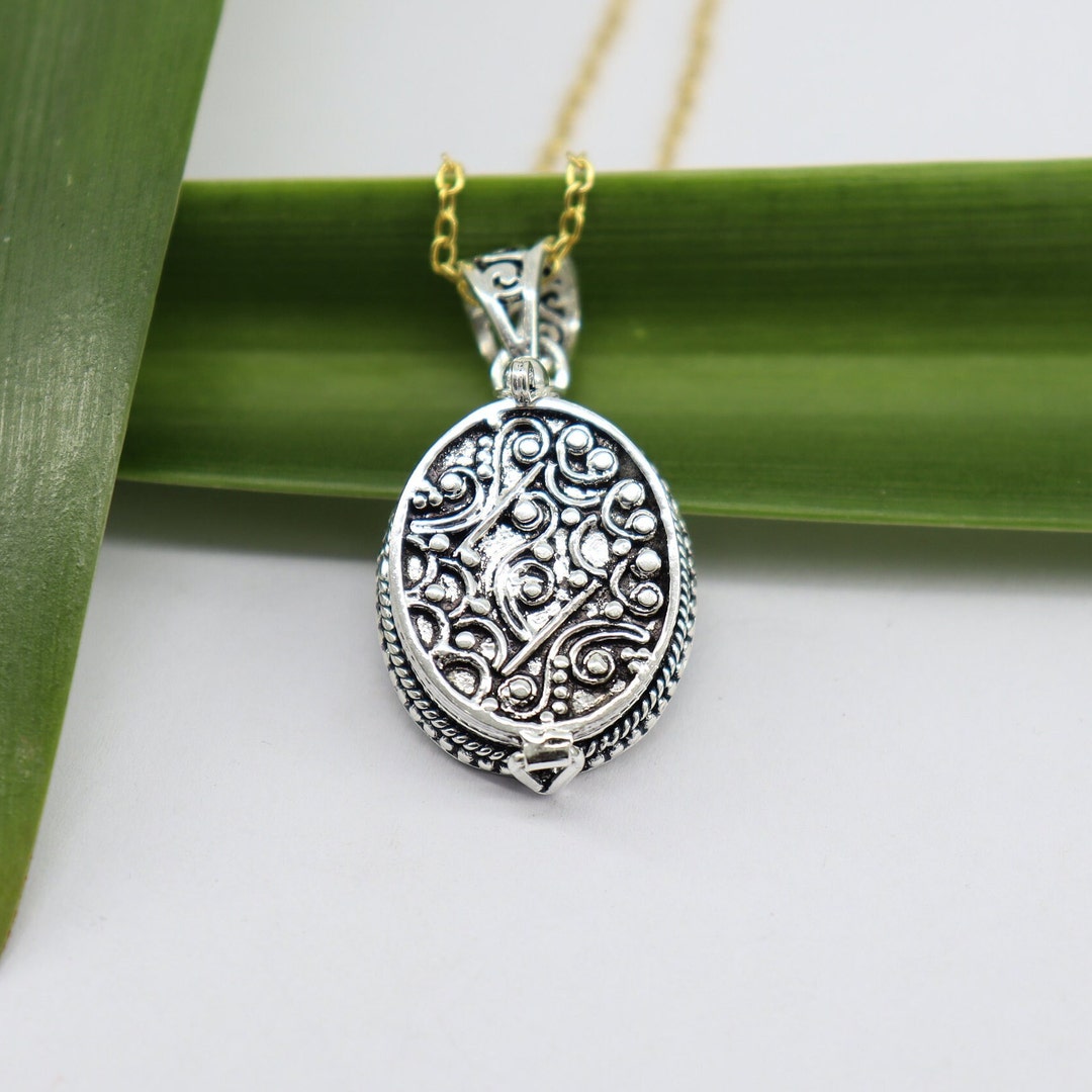 Poison Pendant 925 Sterling Silver Pendant,locket Necklace,secret ...