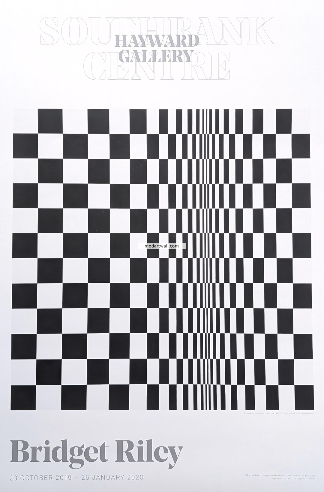 Bridget Riley Original Exhibition Poster Fine Art Wall Print Wall Art ...