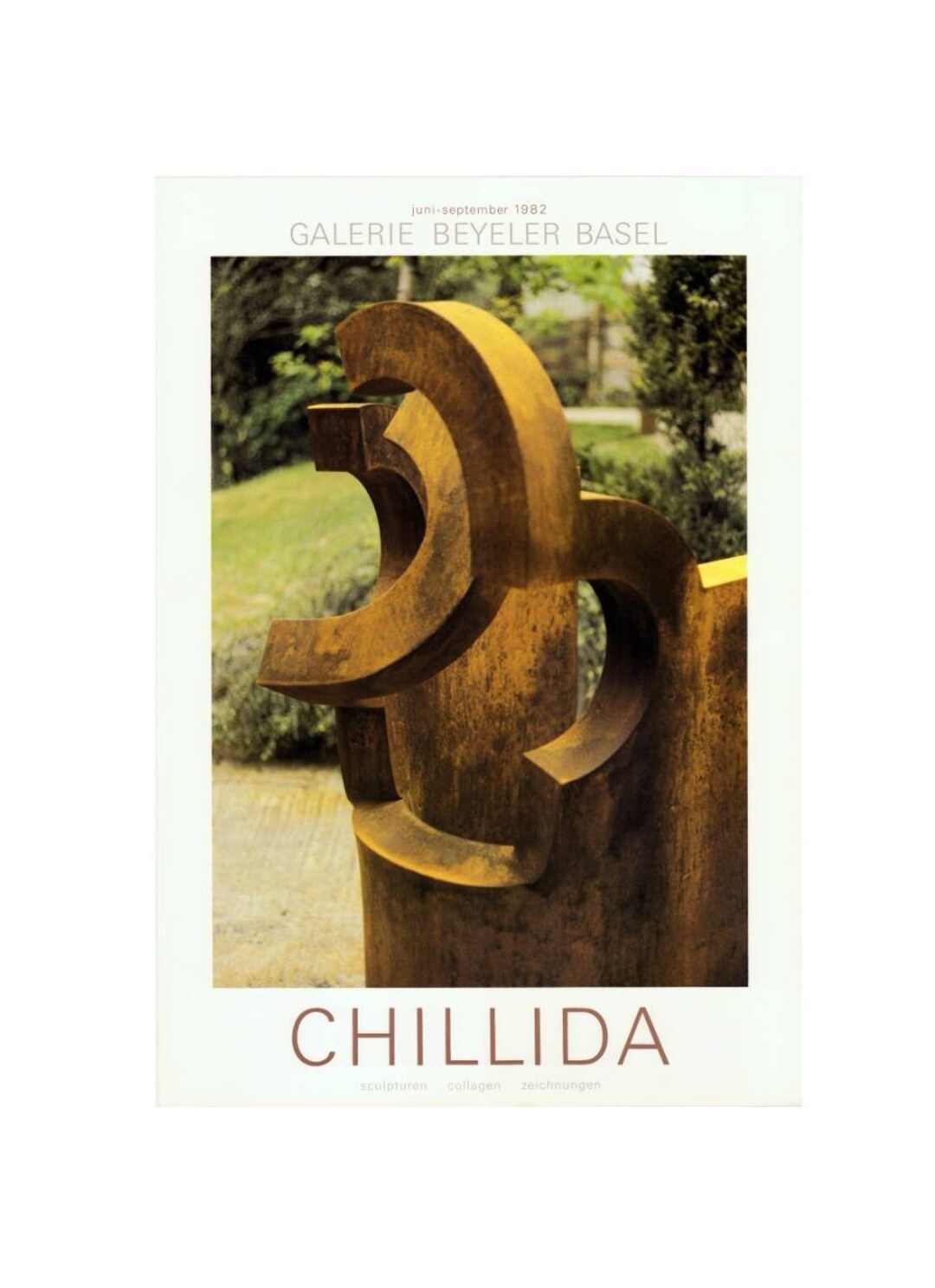 Eduardo Chillida Exhibition Poster Goethe's Stele 1982 - Etsy