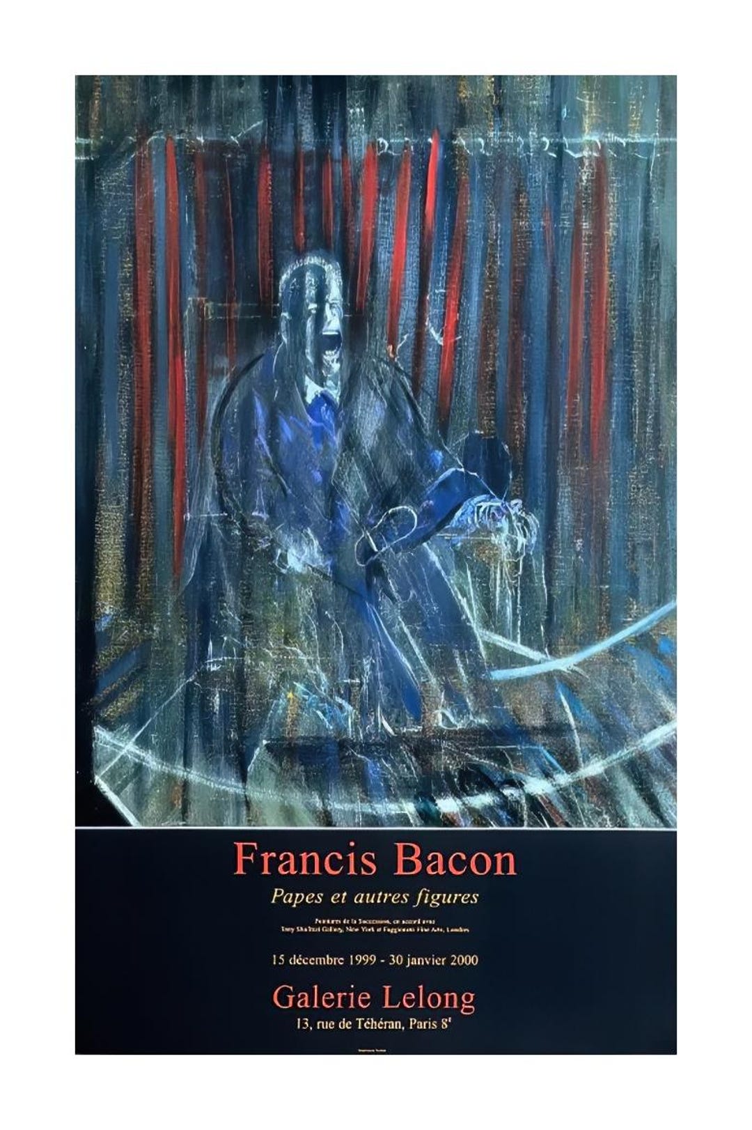 Francis Bacon Original Exhibition Poster Fine Art Wall Print Wall Art ...