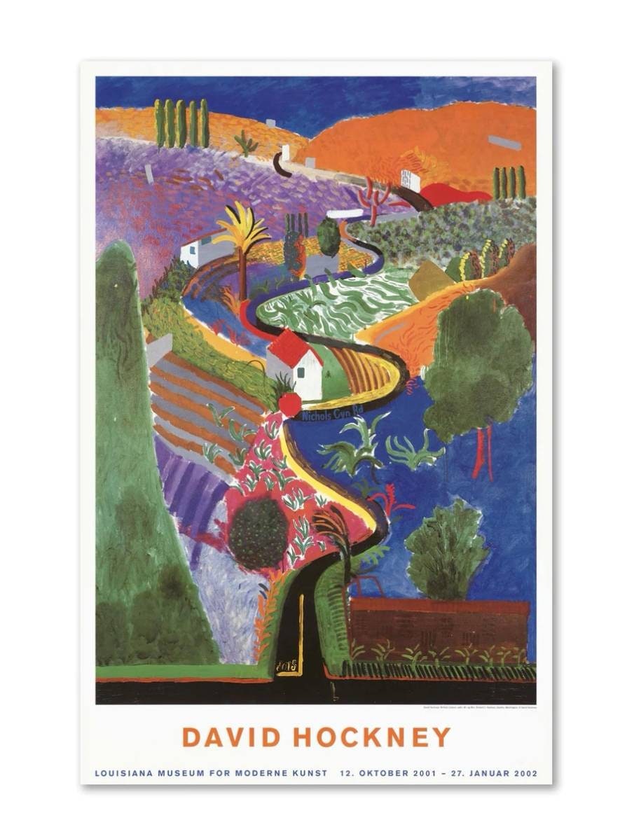 David Hockney Exhibition Poster Nichols Canyon - Etsy