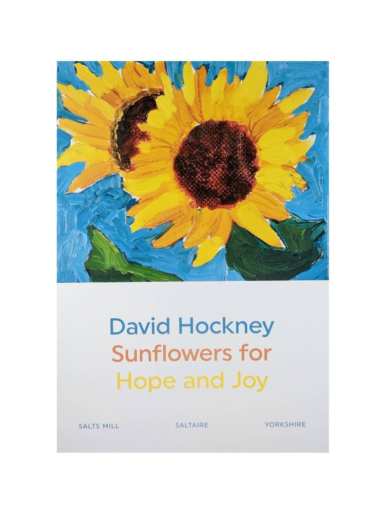 David Hockney Exhibition Poster Sunflowers Fof Hope and Joy - Etsy