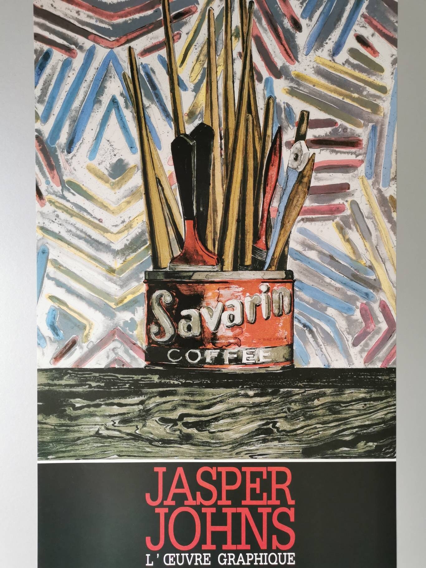 Jasper Johns Exhibition Poster Expo 1986 Modern and - Etsy