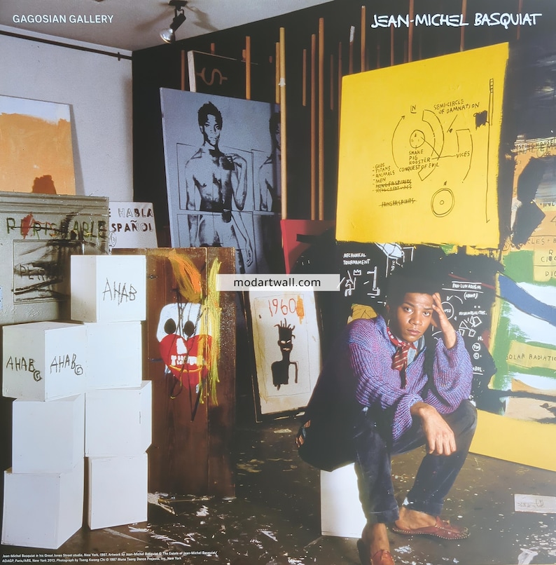 Jean Michel Basquiat Original Mini Poster Fine Art Wall Print Wall Art ...