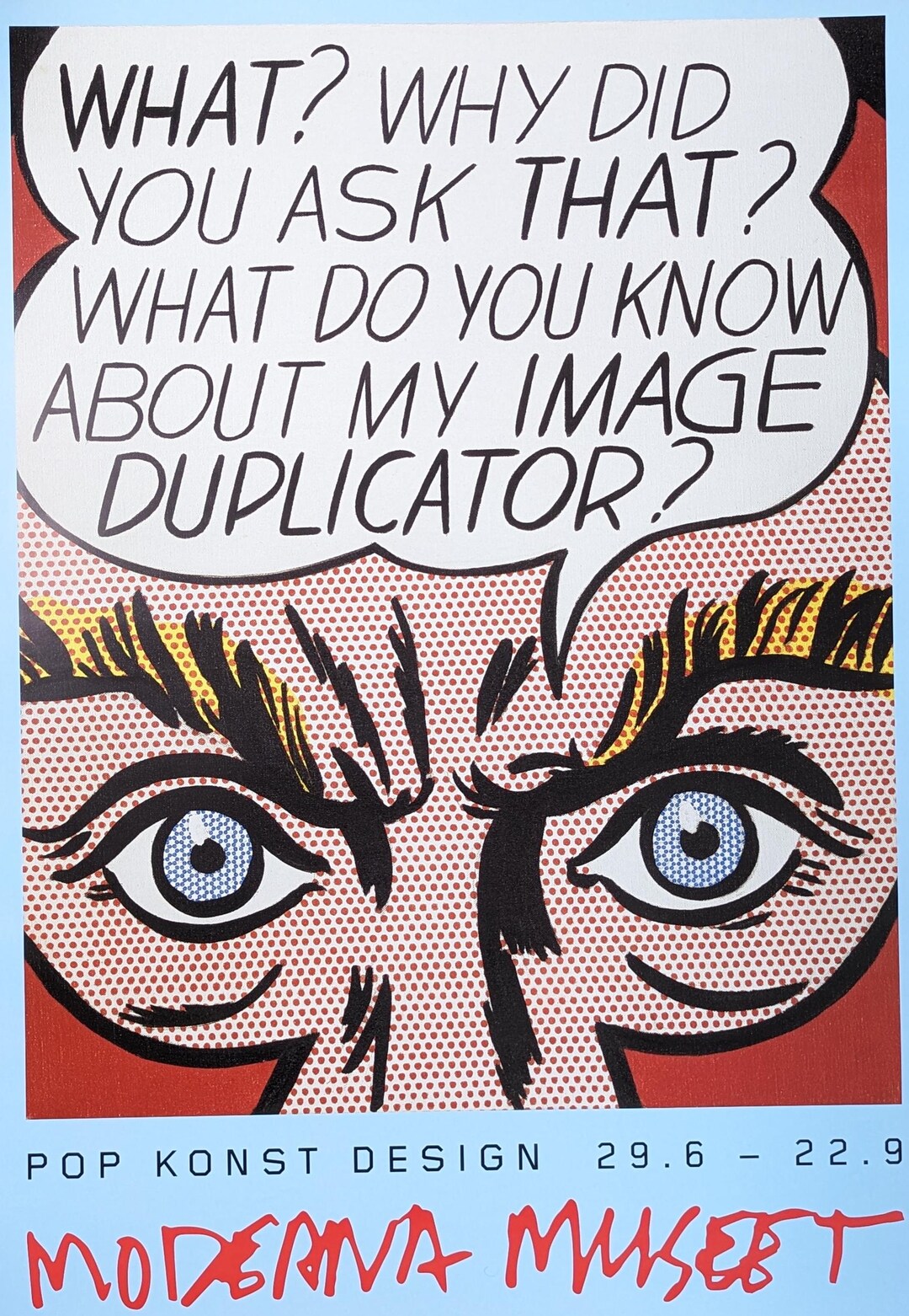 Roy Lichtenstein Original Exhibition Poster Fine Art Wall Print Wall ...