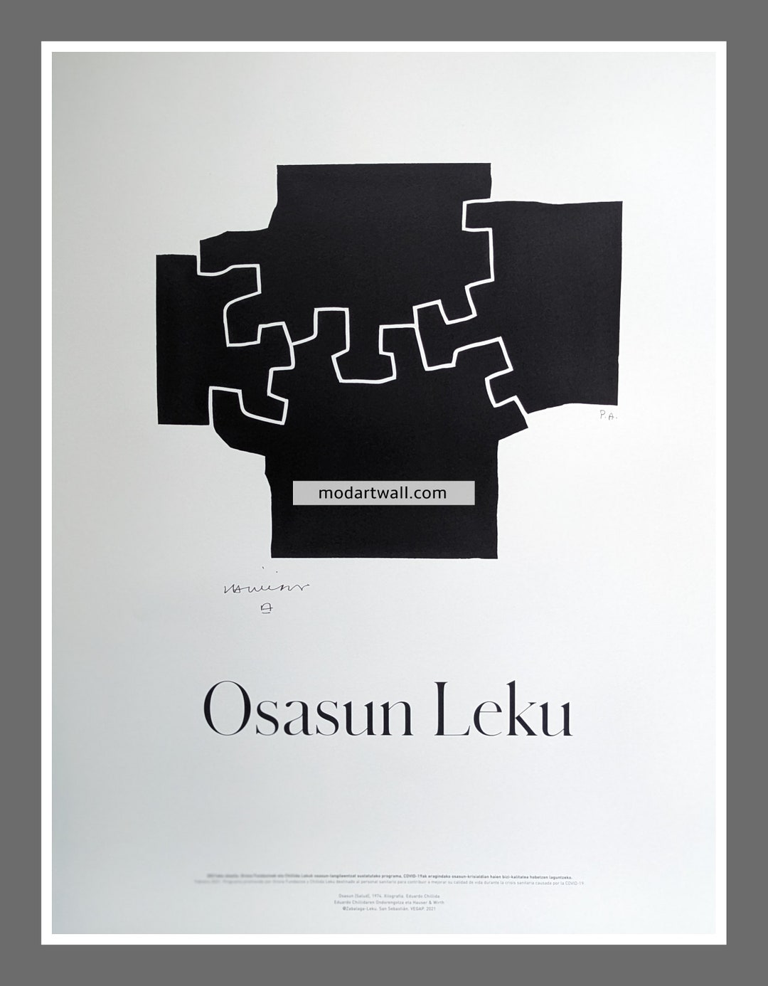 Eduardo Chillida Original Exhibition Poster - Etsy