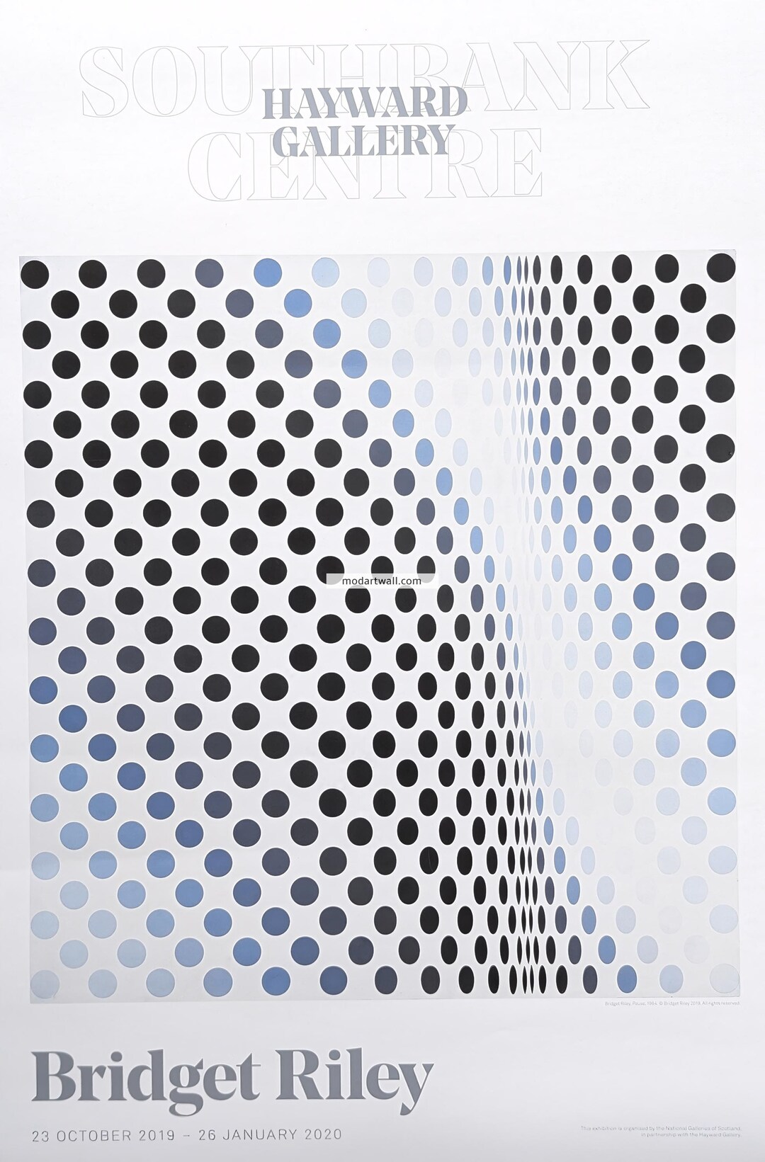 Bridget Riley Original Exhibition Poster Fine Art Wall Print Wall Art ...