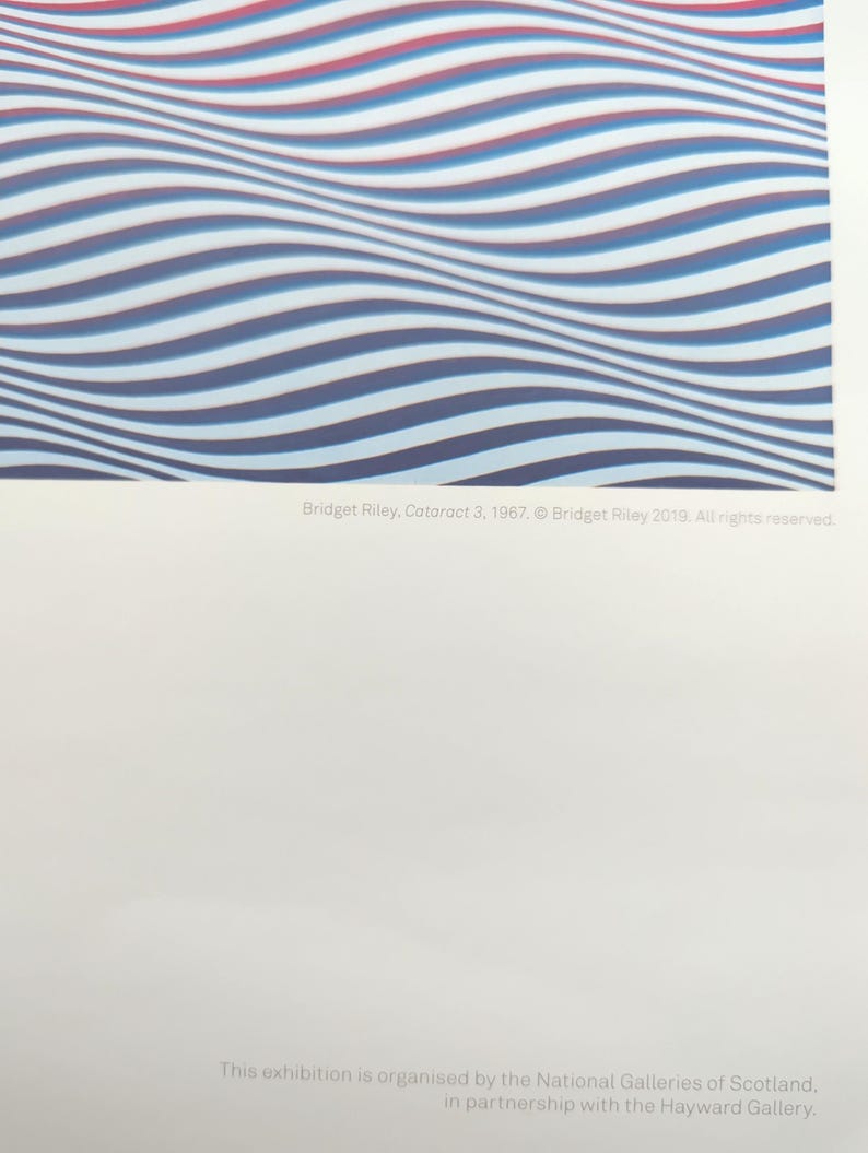 Bridget Riley Original Exhibition Poster Cataract 3 Fine Art Wall Print ...